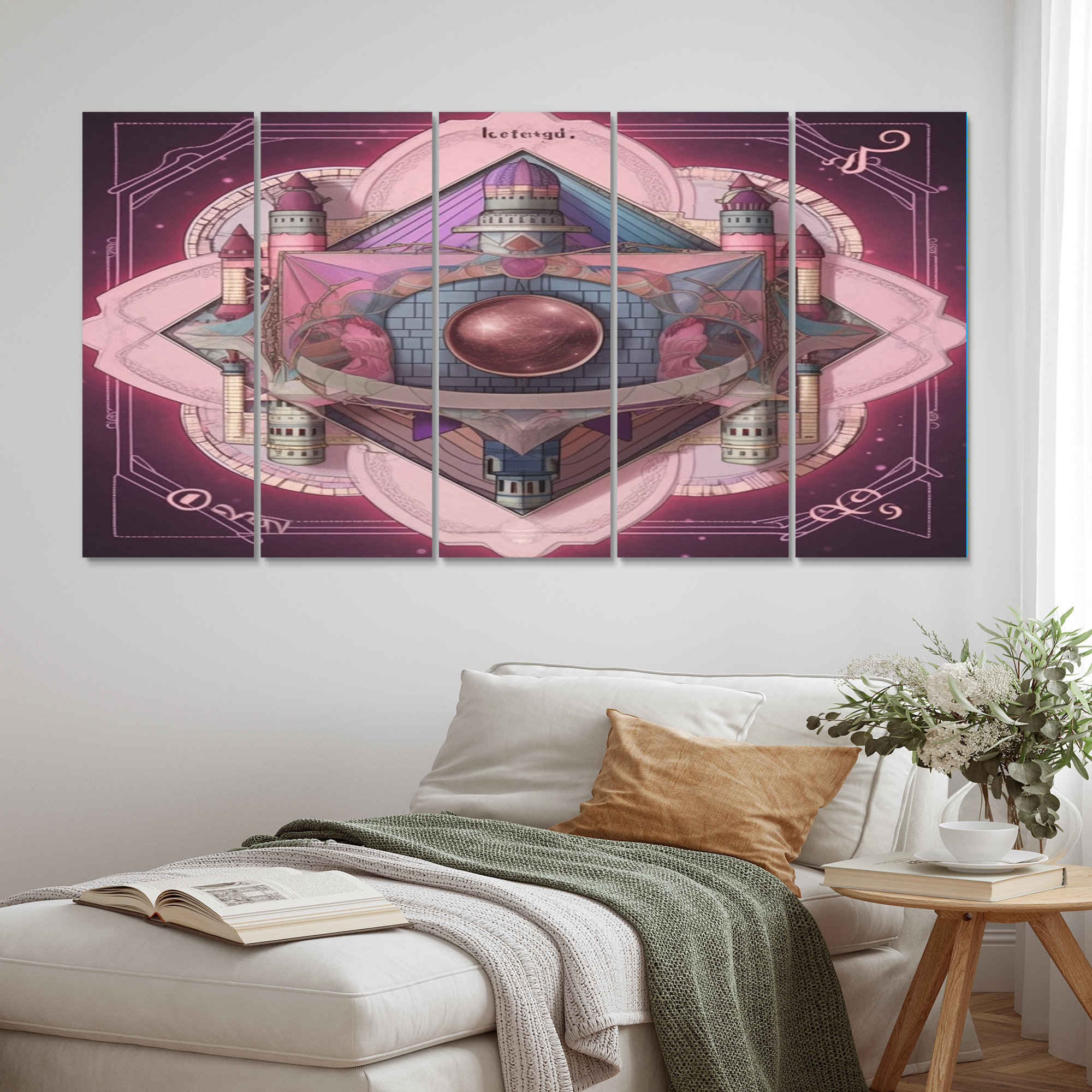 Williston Forge " Healing Mystery Mandala In Retro Tones II " 5 - Pieces - Wayfair Canada